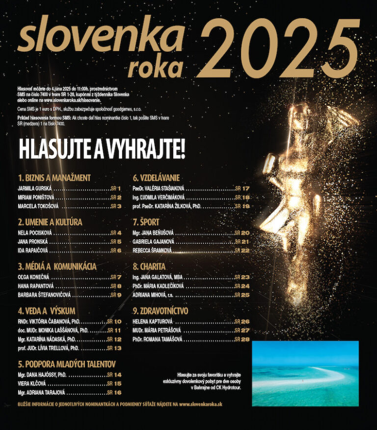Anketa Slovenka roka 2025: Príbehy úspešných žien, ktoré posúvajú Slovensko vpred - Zensky Web